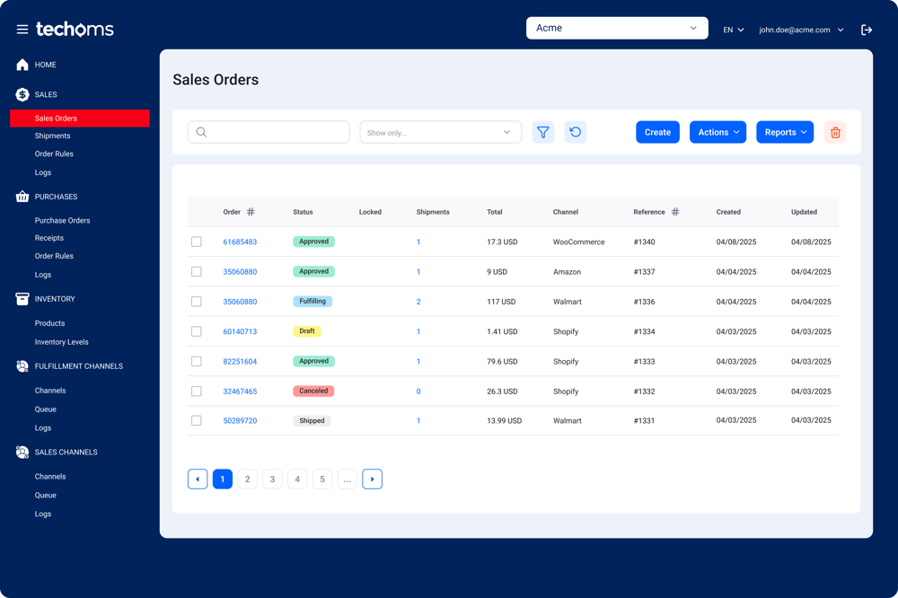 techOMS for 3PLs — Techdinamics